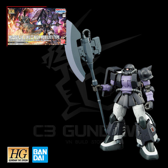 [BANDAI] MÔ HÌNH HG 005 1/144 MS-06R-1A ZAKU II HIGH MOBILITY TYPE ORTEGA CUSTOM HGGTO THE ...