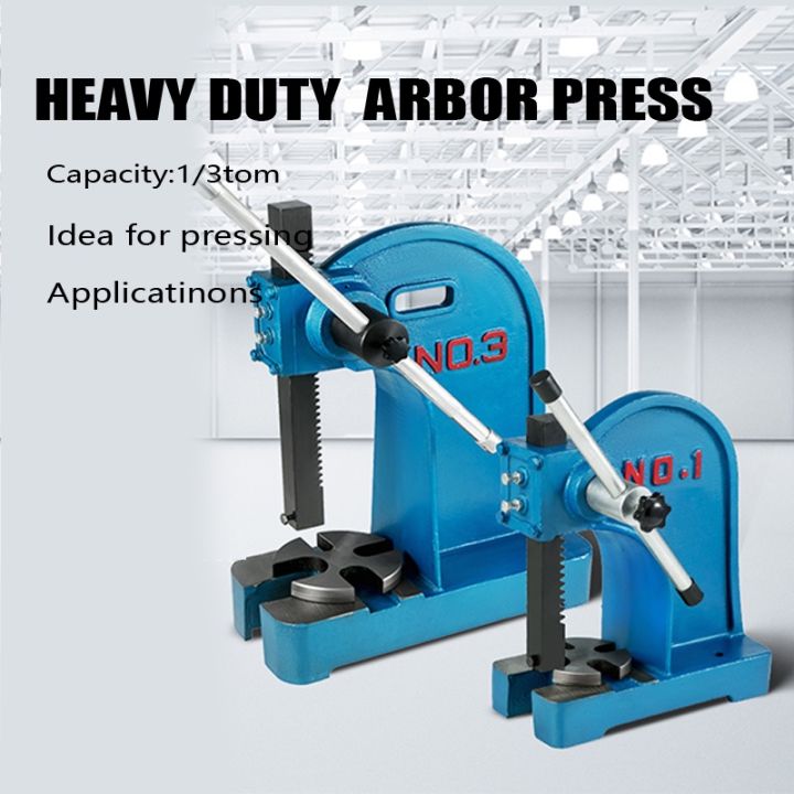 1T Manual Desktop Punch Press Machine Metal Arbor Press Tool ...