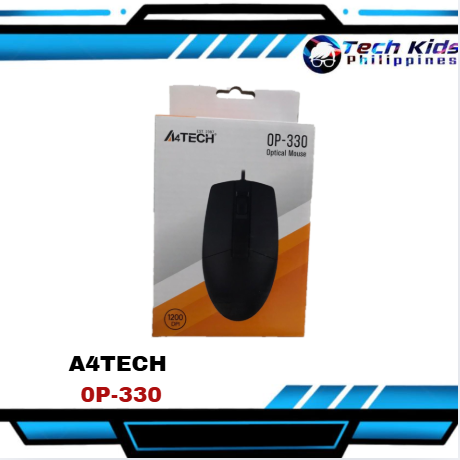 A4Tech OP-330 Wired Mouse Ergonomic Design | Lazada PH