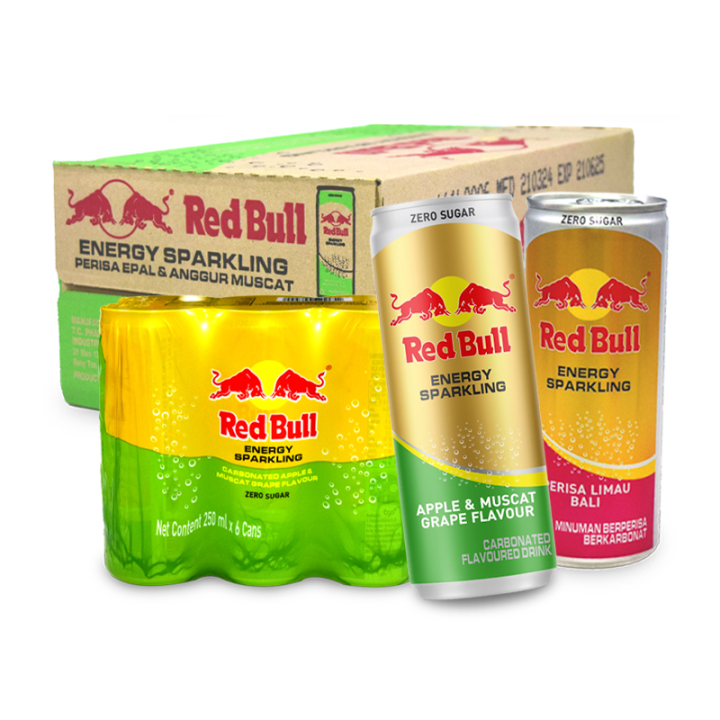 RED BULL ENERGY SPARKLING - 24 x 250ML | Lazada