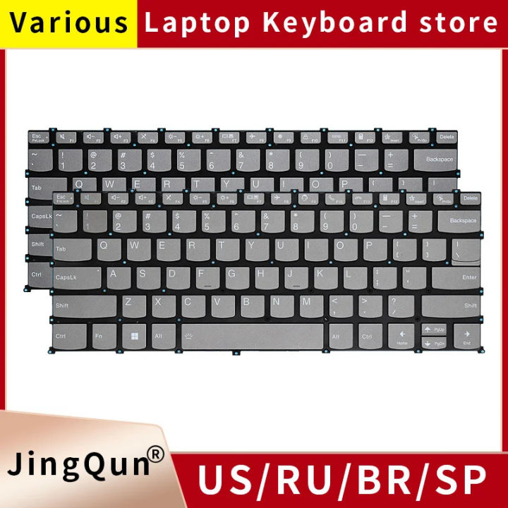 US Russian Spanish Backlit Keyboard for Lenovo IdeaPad 5 14IIL05 ...