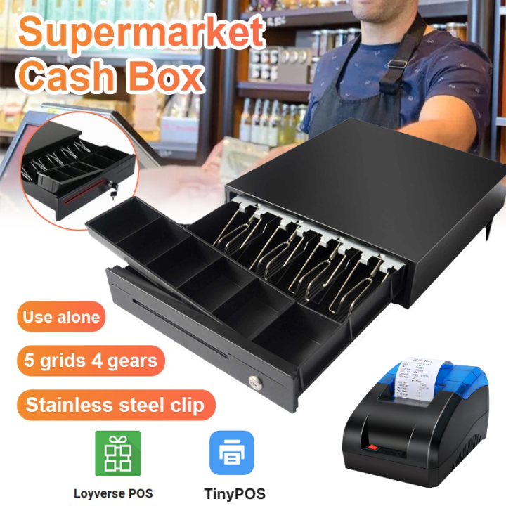 Cash drawer combo mobile Bluetooth thermal printer with basic POS ...