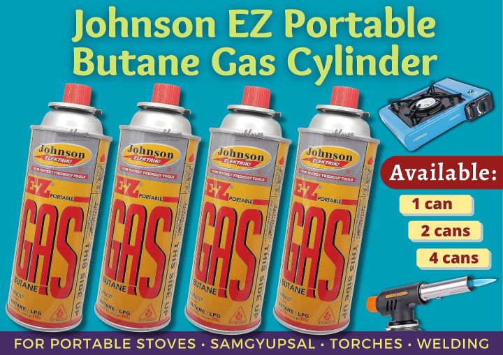 Johnson Elektrik EZ Butane Gas Cylinder Sold 1 pc. 2 pc. 4 pcs. For ...