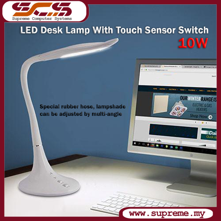 3 Mode LED Table Light / Desk Lamp Multi-Angle with Touch Sensor Switch ...