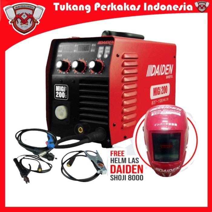 DAIDEN MESIN LAS CO2 MIG MAG 200A GASLESS DAIDEN MIG MIGI 200 | Lazada Indonesia