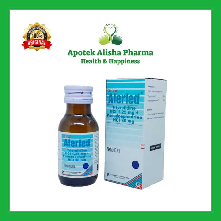Alerfed Sirup Biru / Alerved Plus Ekspektoran Syrup Merah 60ml ...