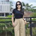 Giovanno Store Fashion Jennie Knit Pants Kulot Highwaist Bahan Jenni ...