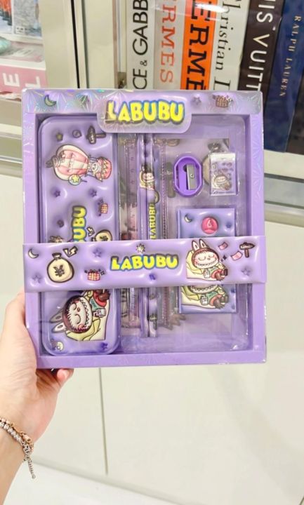 KOTAK PENSIL LABUBU STATIONERY SET LABUBU PAKET ALAT TULIS SET 6016 ...
