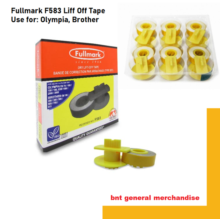 Fullmark Dry Lift-Off Tape Reorder No: F583 - Typewriter eraser SOLD ...