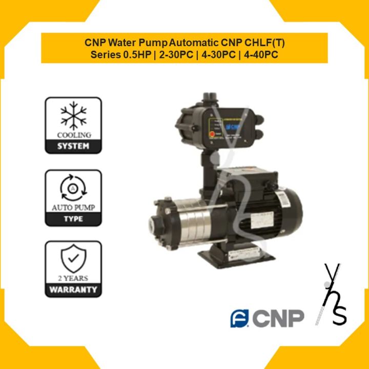 CNP Water Pump Automatic CNP CHLF(T) Series 0.5HP Domestic Booster Pump ...