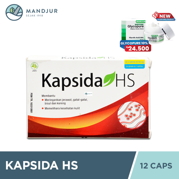 Kapsida HS 12 Kapsul - Obat Gatal Kulit dengan Ekstrak Jintan Hitam ...