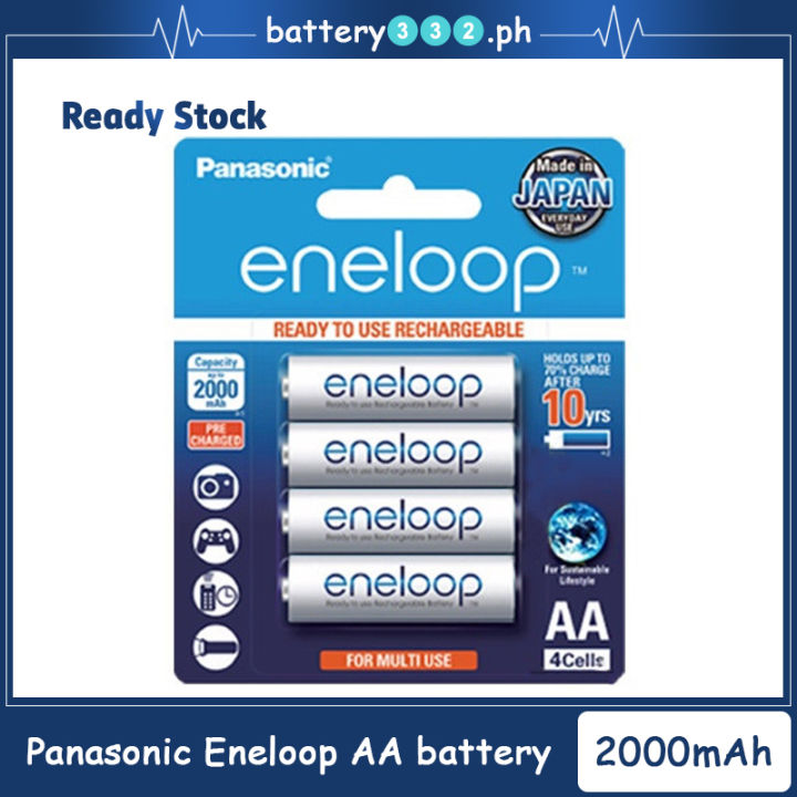 4 12pcs Panasonic Eneloop Original Rechargeable Batteries Aa 2000mah 1
