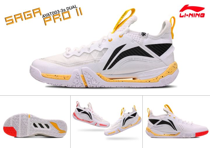 LI-NING SAGA PRO II (AYAT003-3) BADMINTON SHOES รองเท้าแบดมินตัน ...