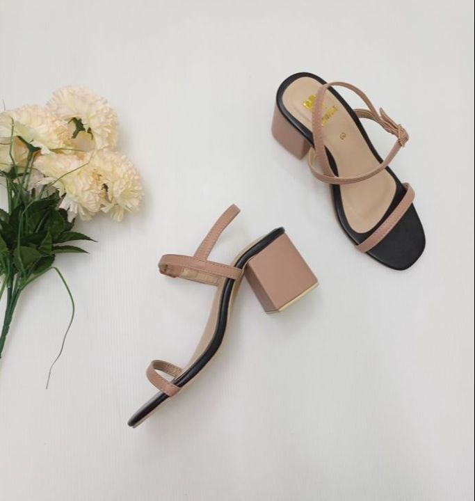 Azalea Celeste in Old Rose - 2.5 inches block heels sandals | Lazada PH