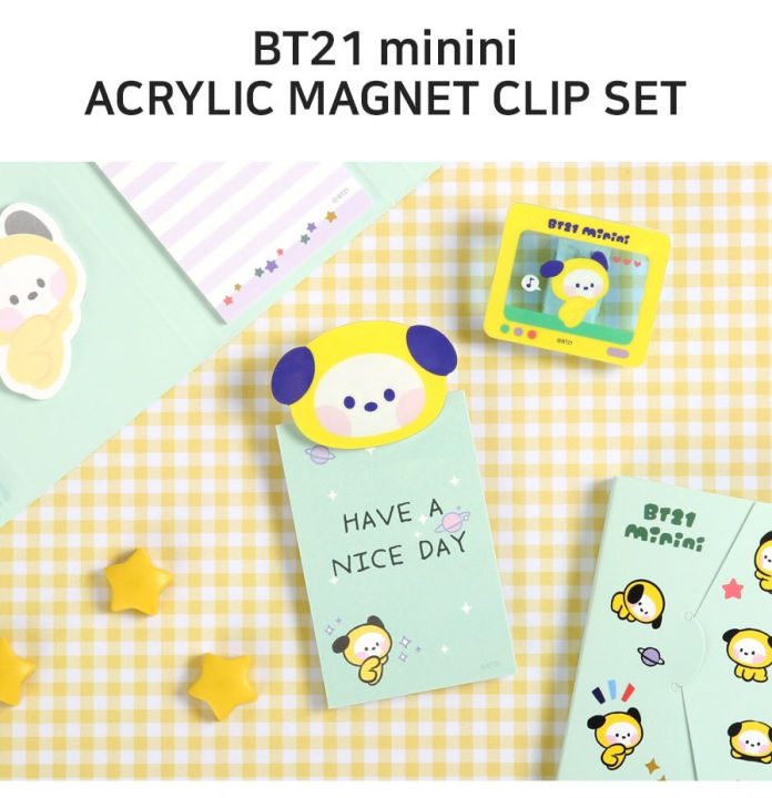 BTS BT21 Acrylic Magnet Clip Set | Lazada PH