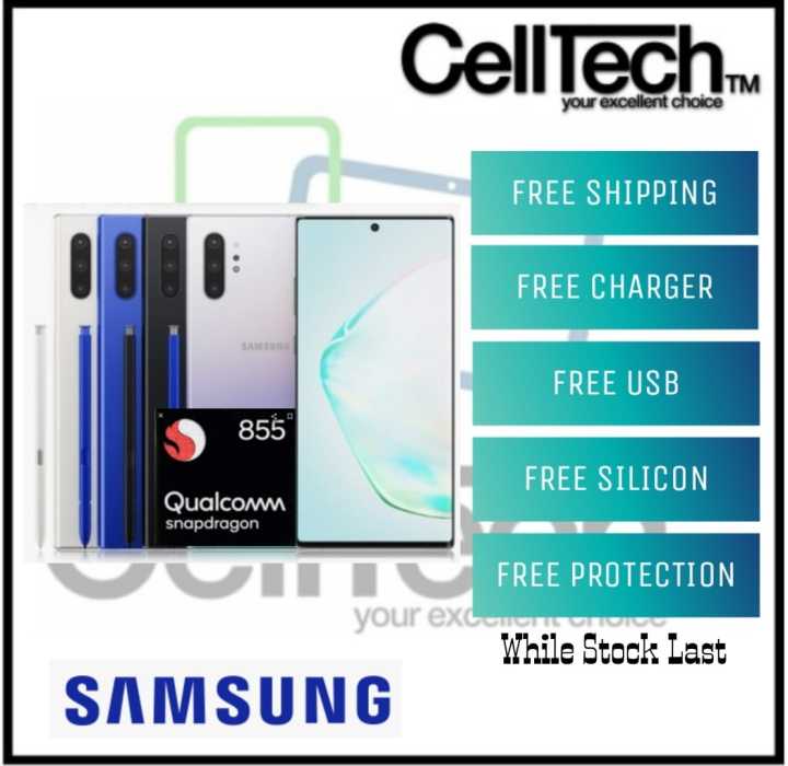 Used Samsung Galaxy Note 10 Plus 4G | 5G Smartphone (12GB RAM + 256GB ...