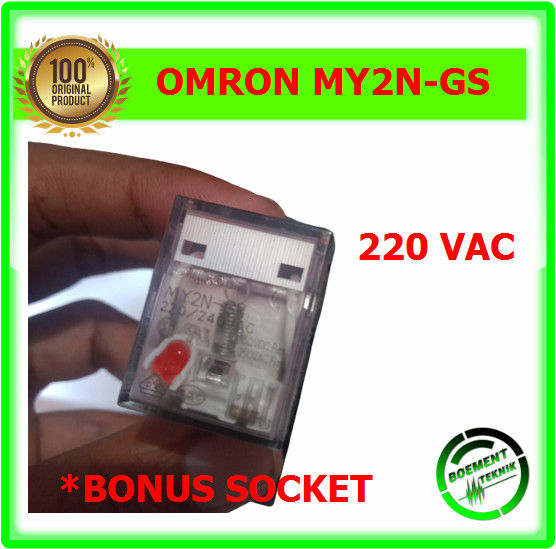 RELAY OMRON MY2N-GS ORIGINAL COIL AC 220 VOLT | Lazada Indonesia