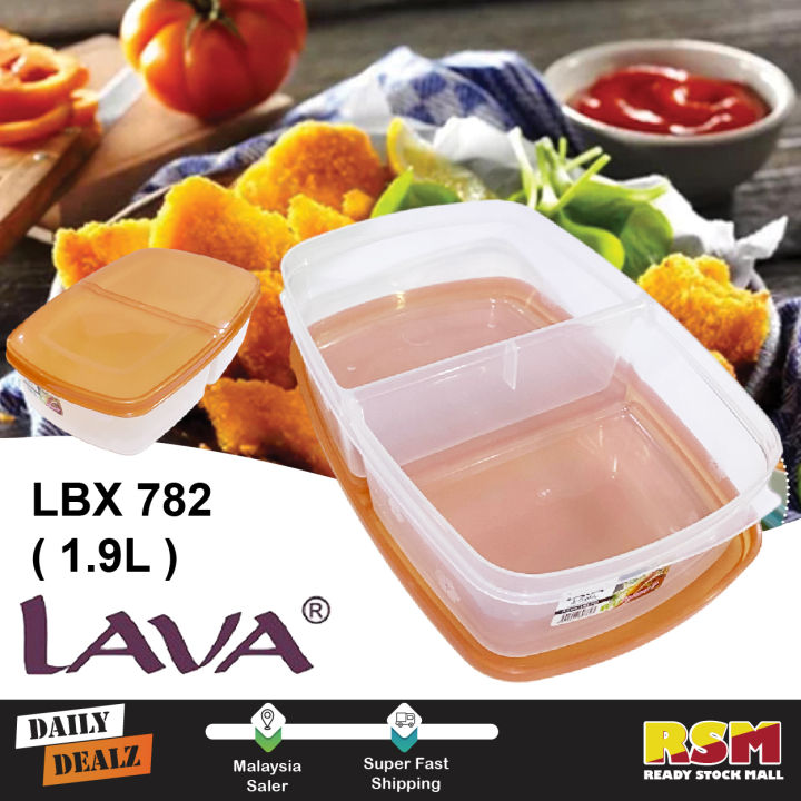 LAVA LBX 782 Lunch Box Food Container 2 Compartment Air Tight Food ...