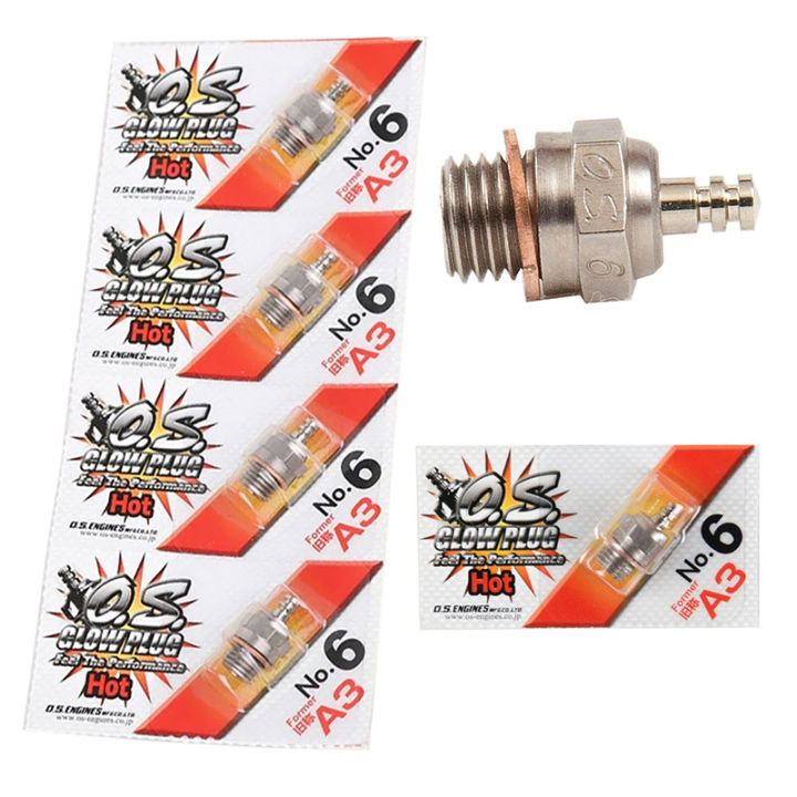 🔥🔥🔥fenglin RC Parts Glow Plug OS Former A3 No.6 #6 Standard Glow Plug ...