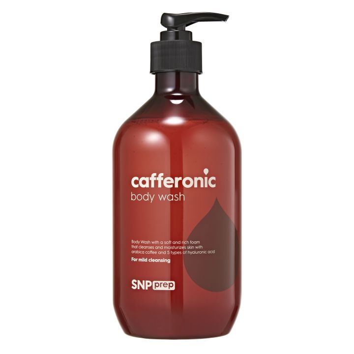 SNP Prep Cafferonic Body Wash 500ml ครีมอาบน้ำด้วยฟองหนานุ่ม ช่วยมอบ ...