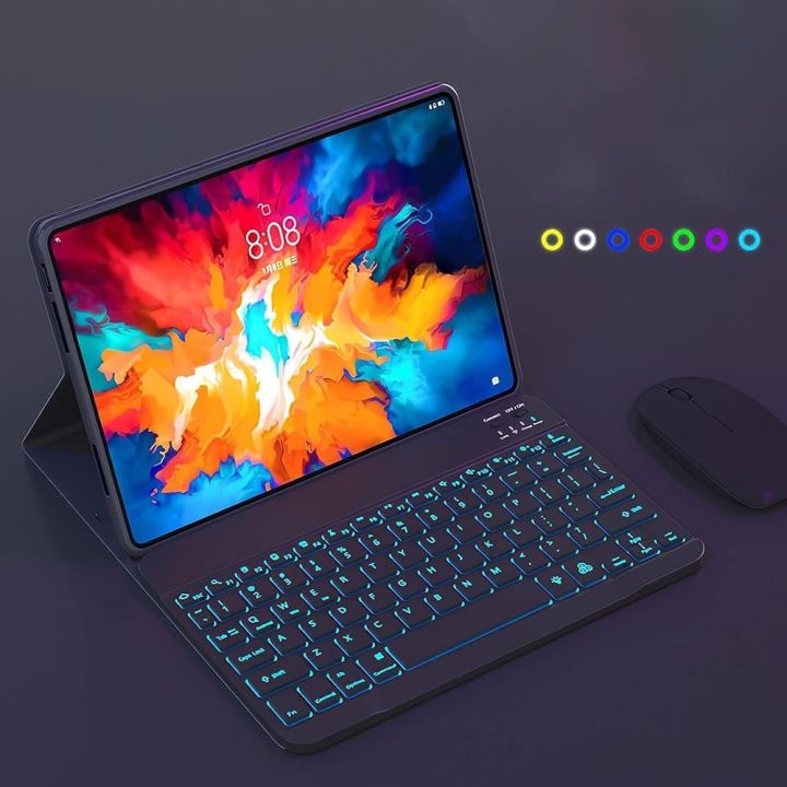 Detachable Wireless Bluetooth Folio Keyboard with Mouse Case for Xiaomi ...