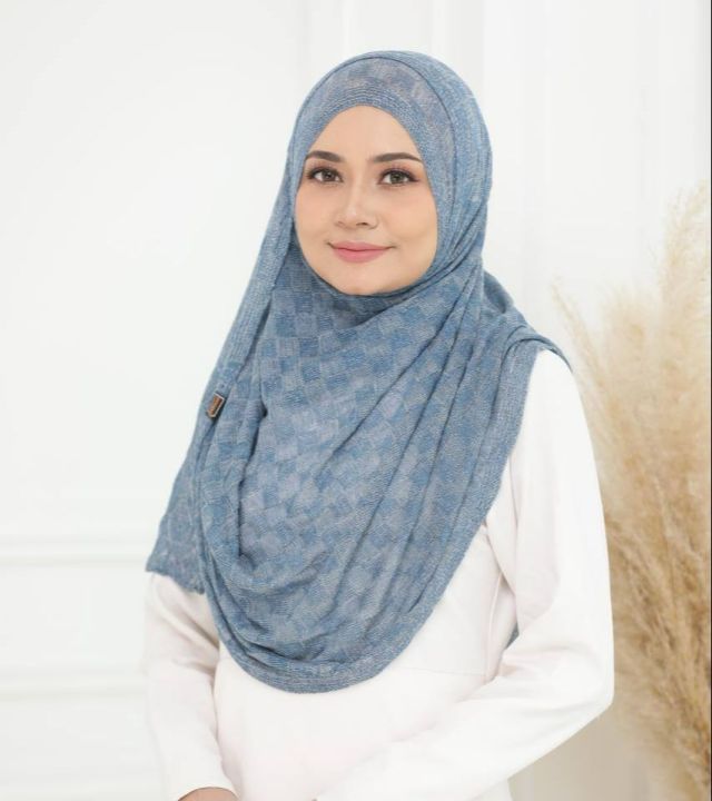 NEW RELEASE INSTANT SHAWL KNITTED FOR TRAVELLER IRONLESS MONALISA DENIM ...