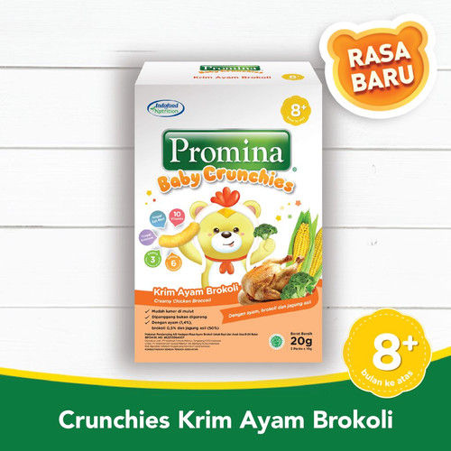 Promina Baby Crunchies Krim Ayam Brokoli - Kemasan Box 20 gram - Snack ...
