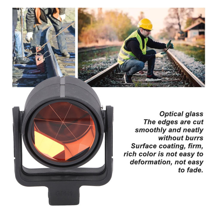 Total Station Prism Copper Coated Optical Lens Reflective Surveying ...