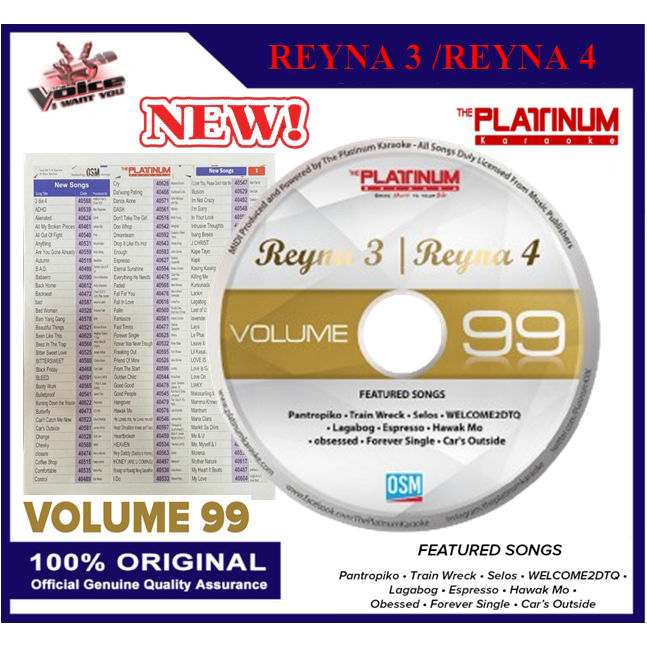 Platinum New Reyna 3 Volume 99 Update CD 2024 | Lazada PH