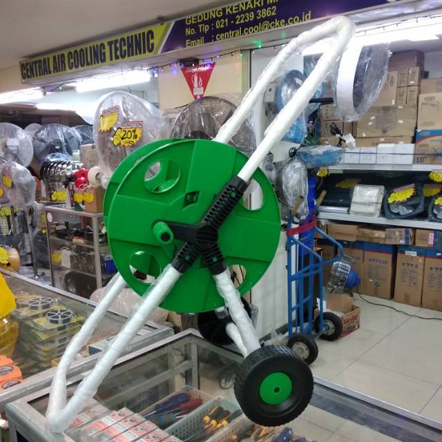 HOSE REEL RODA - GULUNGAN SELANG DENGAN RODA - HOSE REEL RODA | Lazada ...