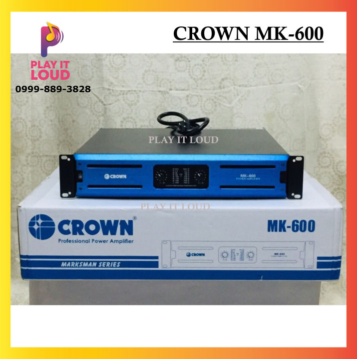 CROWN MK-600 PROFESSIONAL POWER AMPLIFIER ORIGINAL( MARKSMAN SERIES ...