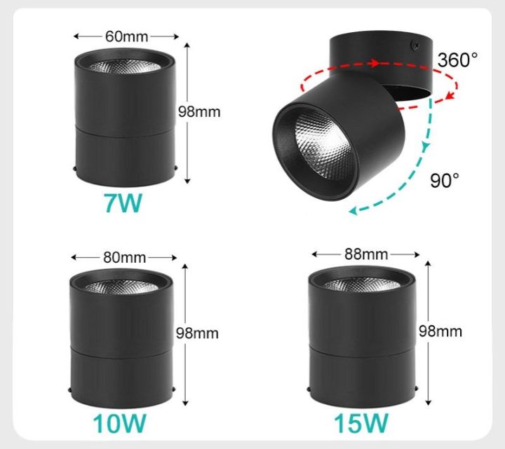 Fold Round Down Light LED Spot Light Modern Led Downlight Direction ...