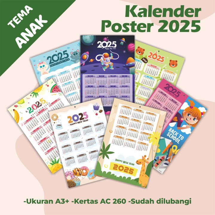 Kalender tema ANAK - kalender poster dinding - kalender dinding estetik ...