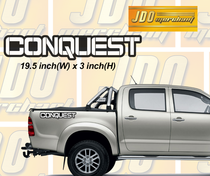 Toyota Hilux Conquest Body Cutout Sticker 1 pair | Lazada PH
