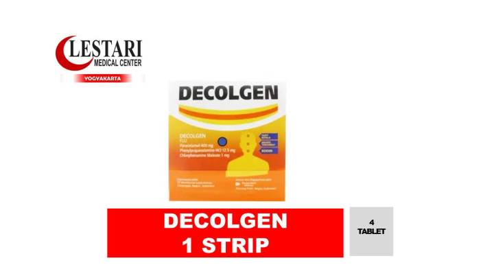 Decolgen 1 Strip isi 4 Tablet / flu pilek | Lazada Indonesia