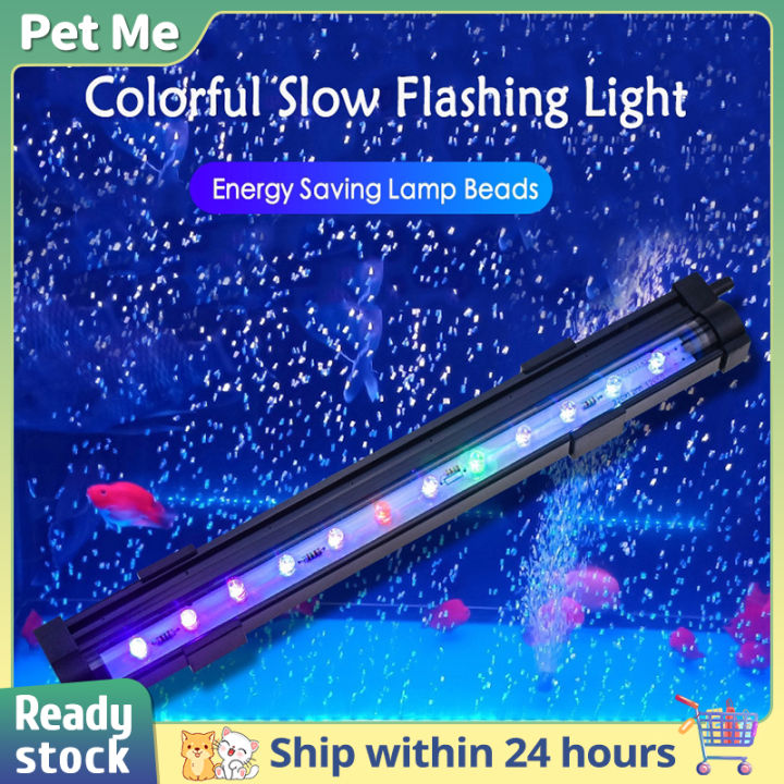 Fish Tank LED Bubble Light Bubble Diving Aquarium Accessories Light ...