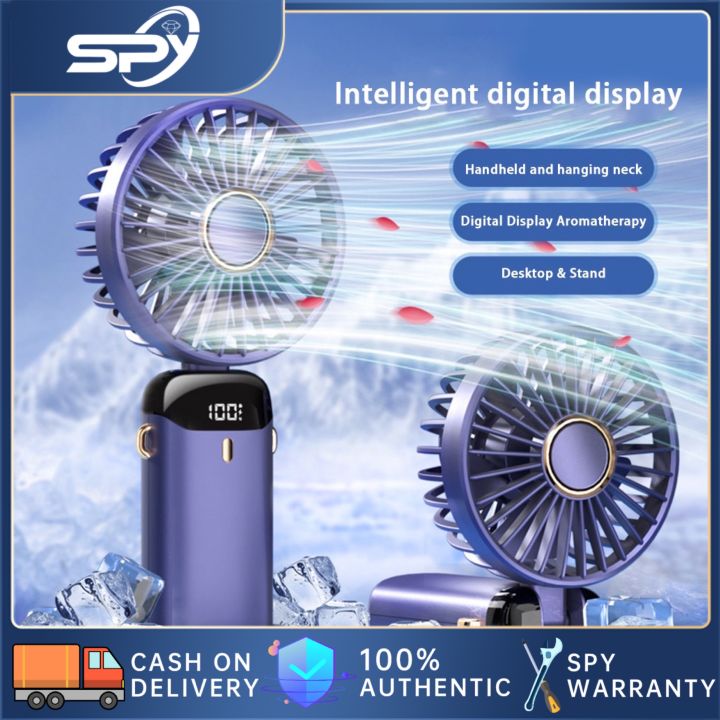 Spy 10000mAH Mini Fan Rechargeable Hand-held fan Portable Electric Fan ...