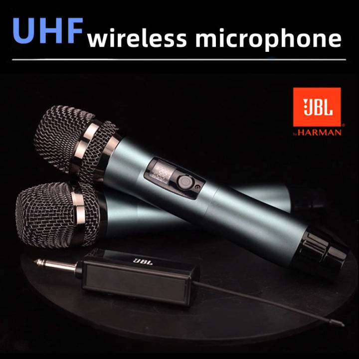 wireless microphone, UHF adjustable frequency, mini receiver, stable ...