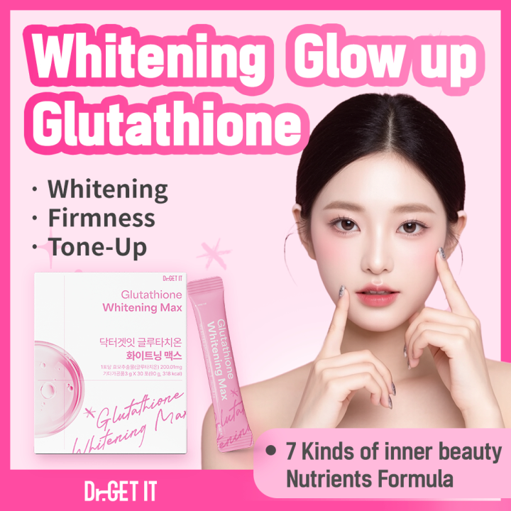 SG SELLER Dr. GET IT Glutathione Whitening Max for Glowing Skin, Tone ...