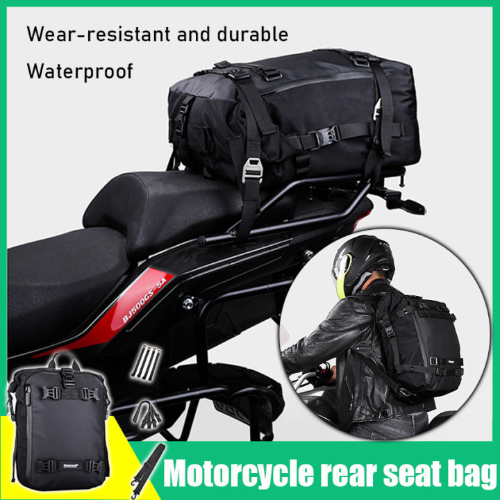 Motorcycle Luggage Pack Multi-Function Waterproof Motocross Rear Seat ...