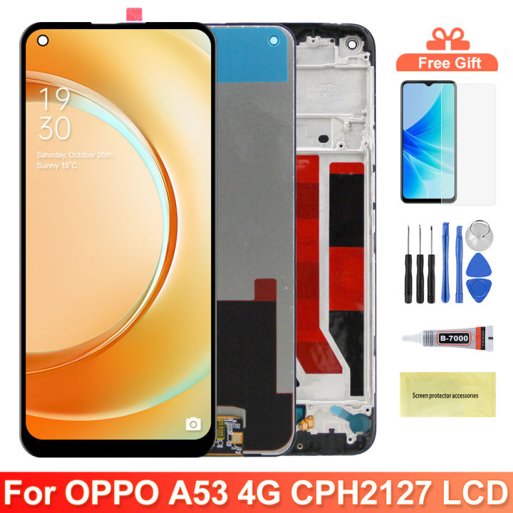 Original LCD For Oppo A53 2020 / A53S LCD Display Touch Screen with Frame Replacement for ...