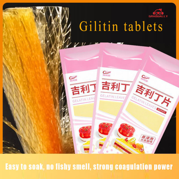 ZEJUN Gold Gelatin Sheets - 10 Sheets | Lazada.co.th