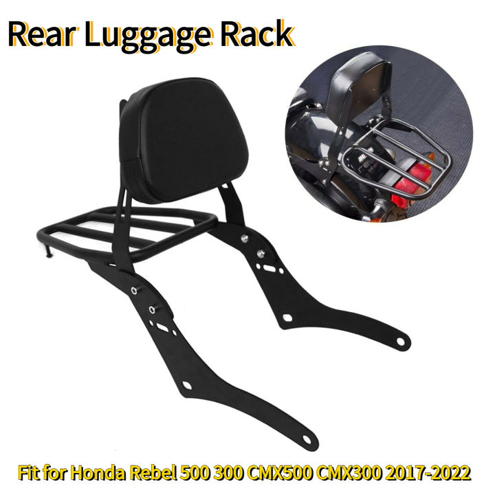 Motorcycle Detachable Sissy Bar Backrest Rear Luggage Rack for Honda ...