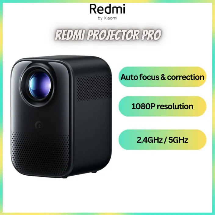 Redmi Projector Pro 1.5+16GB Home Projector 1080P Resolution With Auto ...