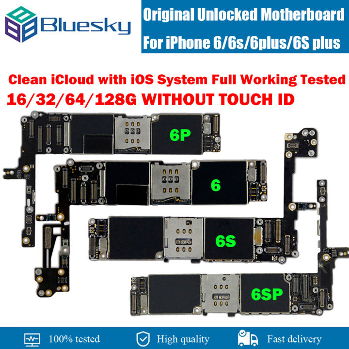 Original Unlocked Motherboard For iPhone 6 6S 6Plus 6SPlus ，Mainboard ...