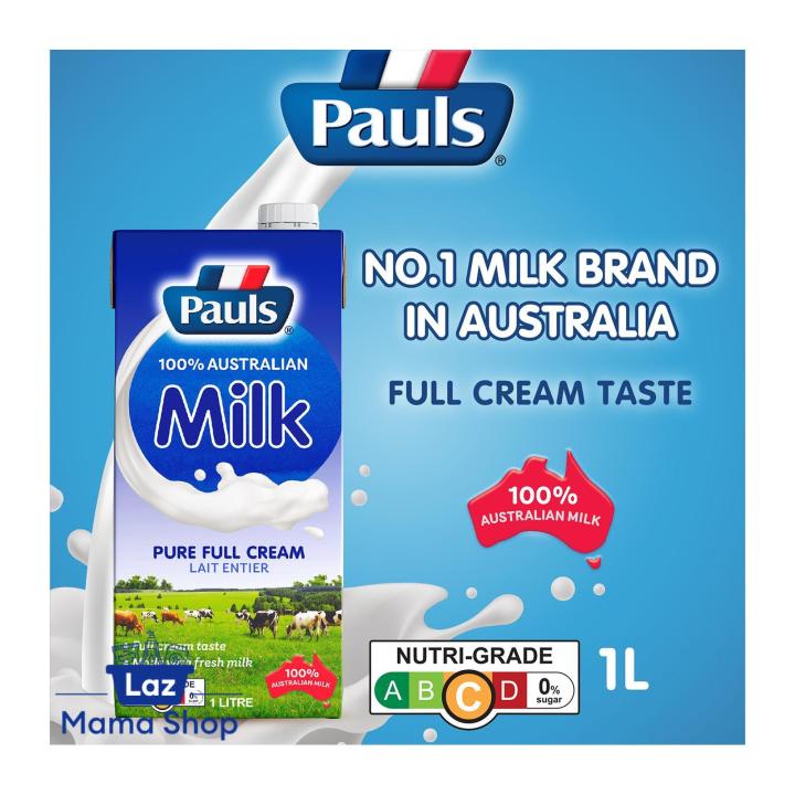 Pauls UHT Pure Full Cream Milk 1L (Laz Mama Shop) | Lazada Singapore