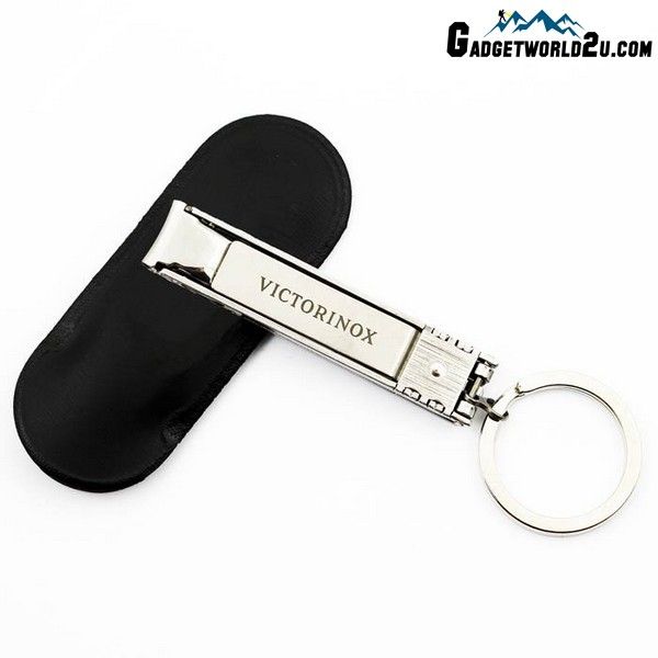 Victorinox Nail Clipper Keychain Size w Keyring + Pouch 8.2055.C ...