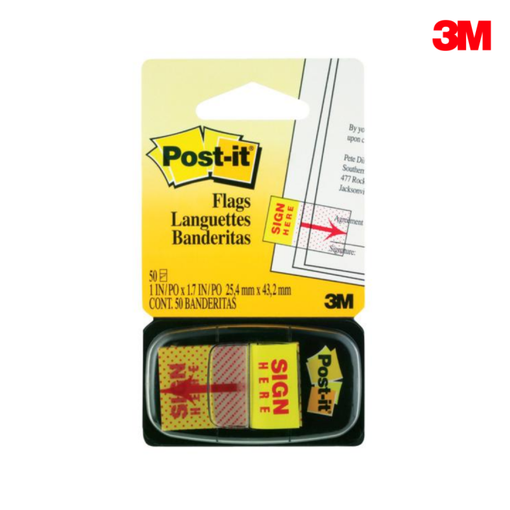 Post-it Sign Here Flags - 1 x 1.7 inches | Lazada PH