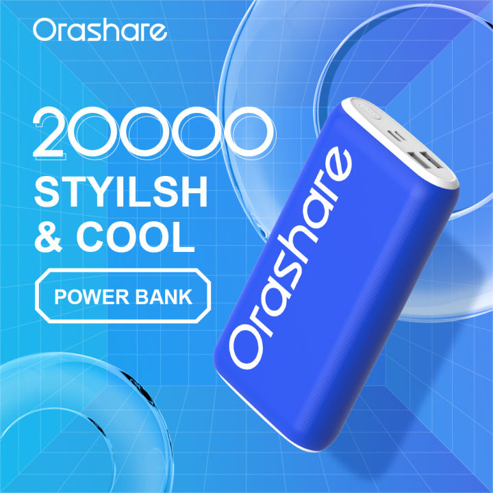 Orashare O20 20000mAh Powerbank Stylish and Cool Fast Charge Power Bank ...