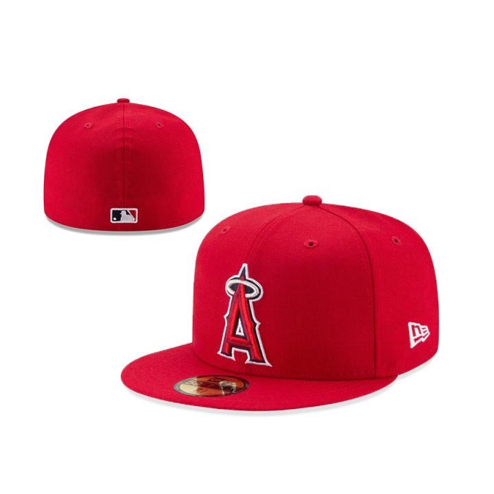 High Quality New Era MLB Los Angeles Angels Fitted Hat Men Women Cap ...